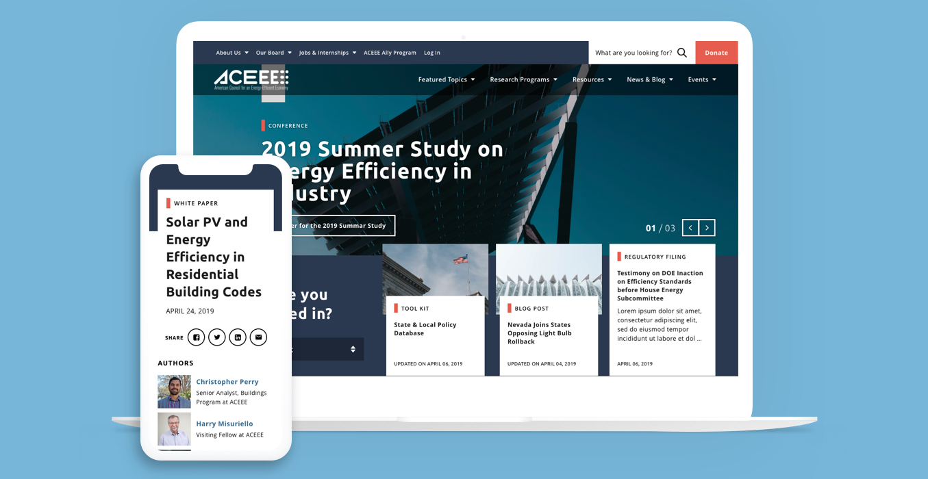 American Council for an Energy-Efficient Economy (ACEEE) | Kanopi Studios
