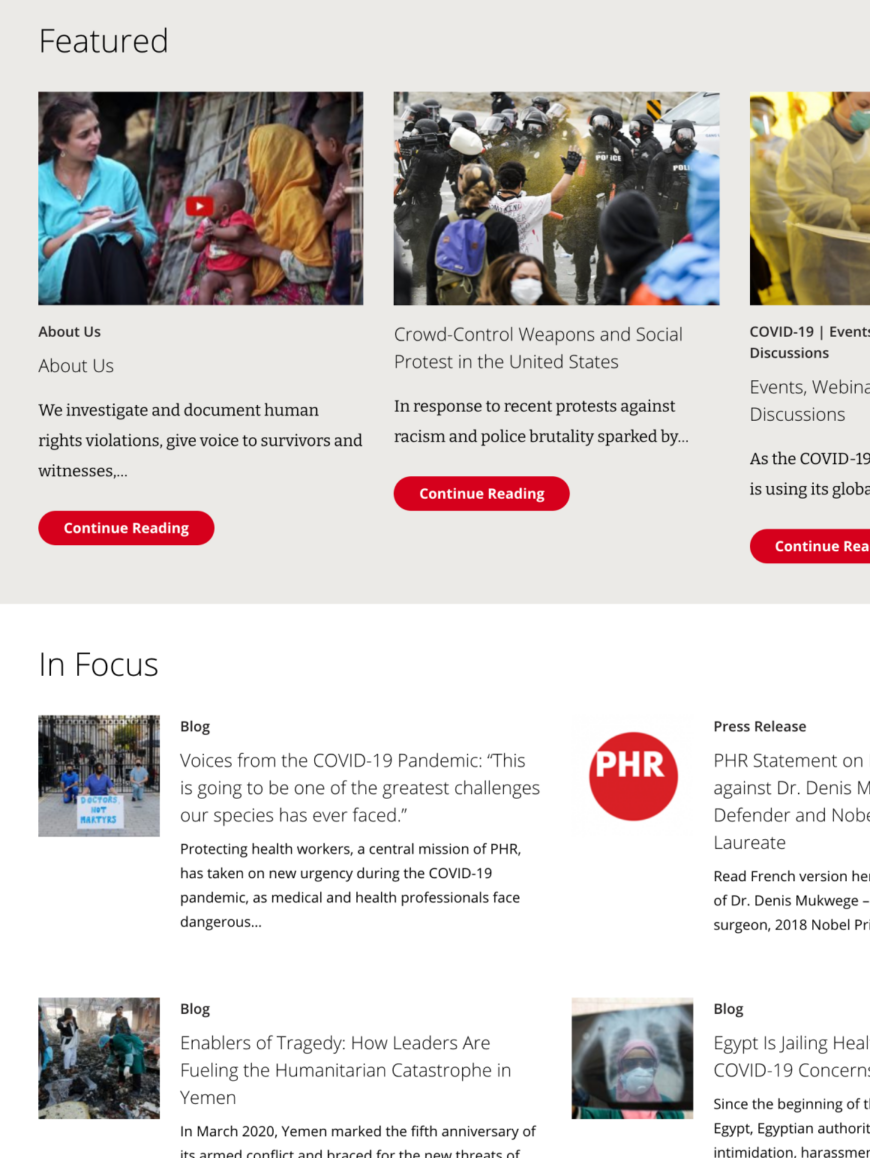 Physicians for Human Rights | Kanopi Studios