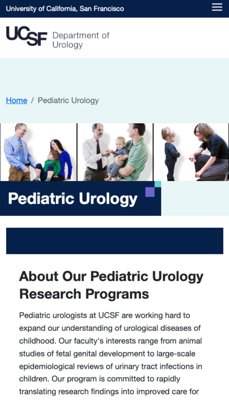 UCSF Urology | Kanopi Studios