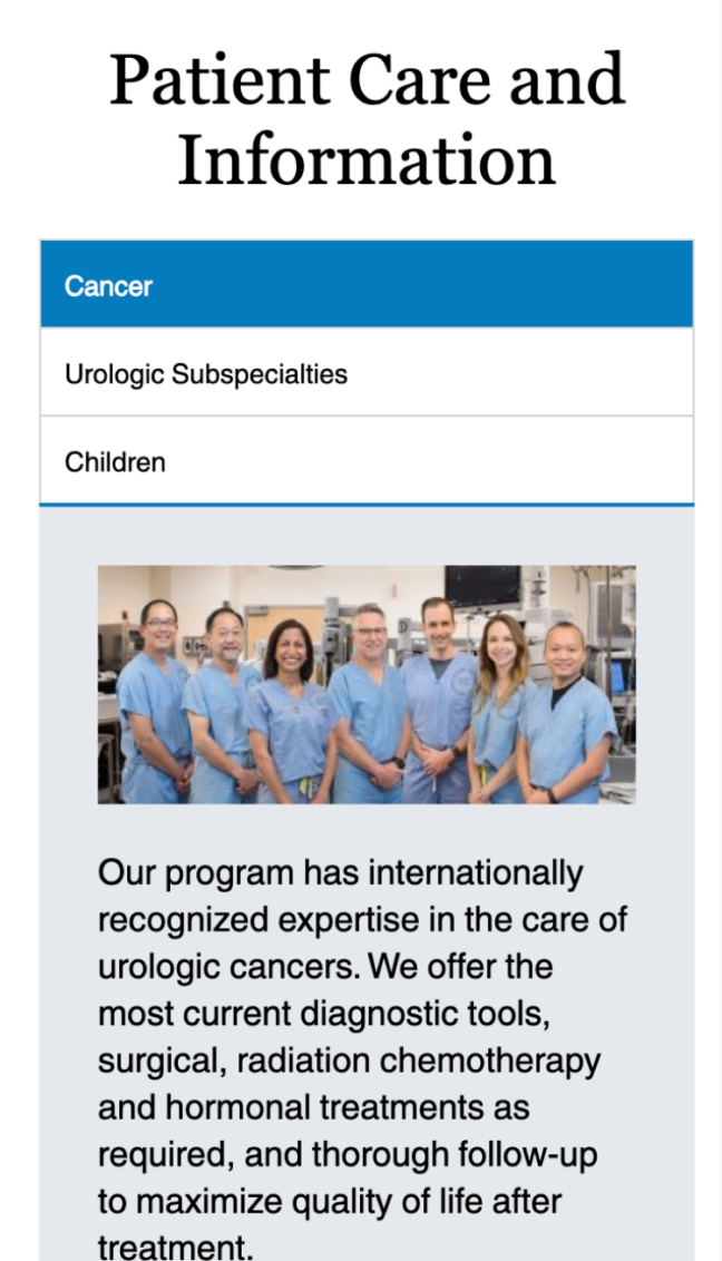 UCSF Urology | Kanopi Studios