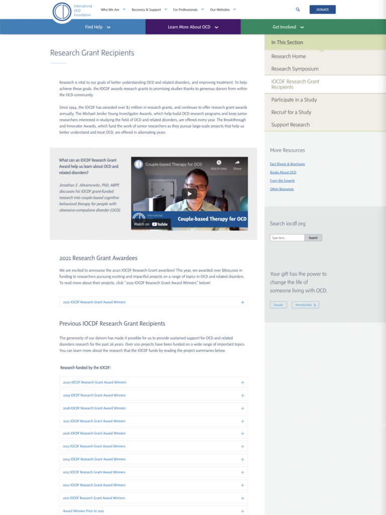 International OCD Foundation (IOCDF) | Kanopi Studios