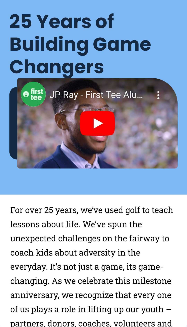 First Tee | Kanopi Studios