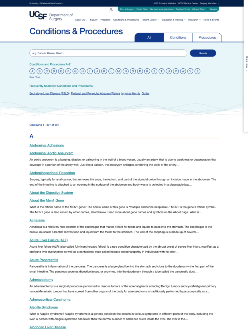 UCSF Department of Surgery | Kanopi Studios