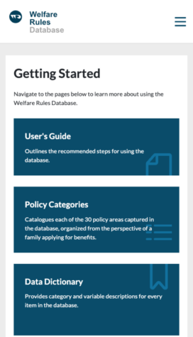 Urban Institute Welfare Rules Database | Kanopi Studios